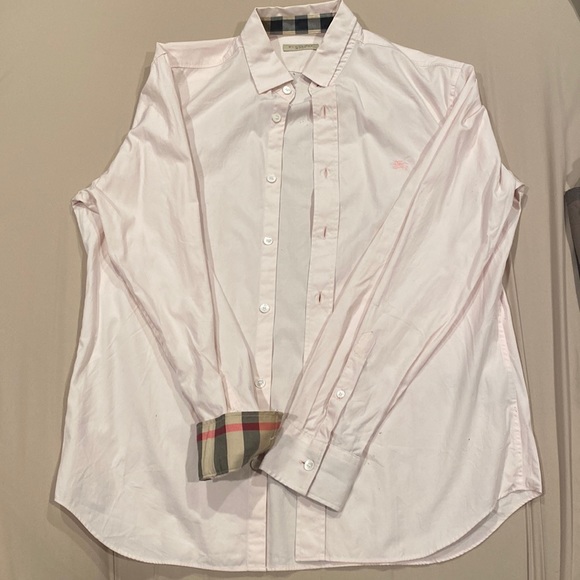 Burberry | Shirts | Burberry Button Down Light Pink | Poshmark